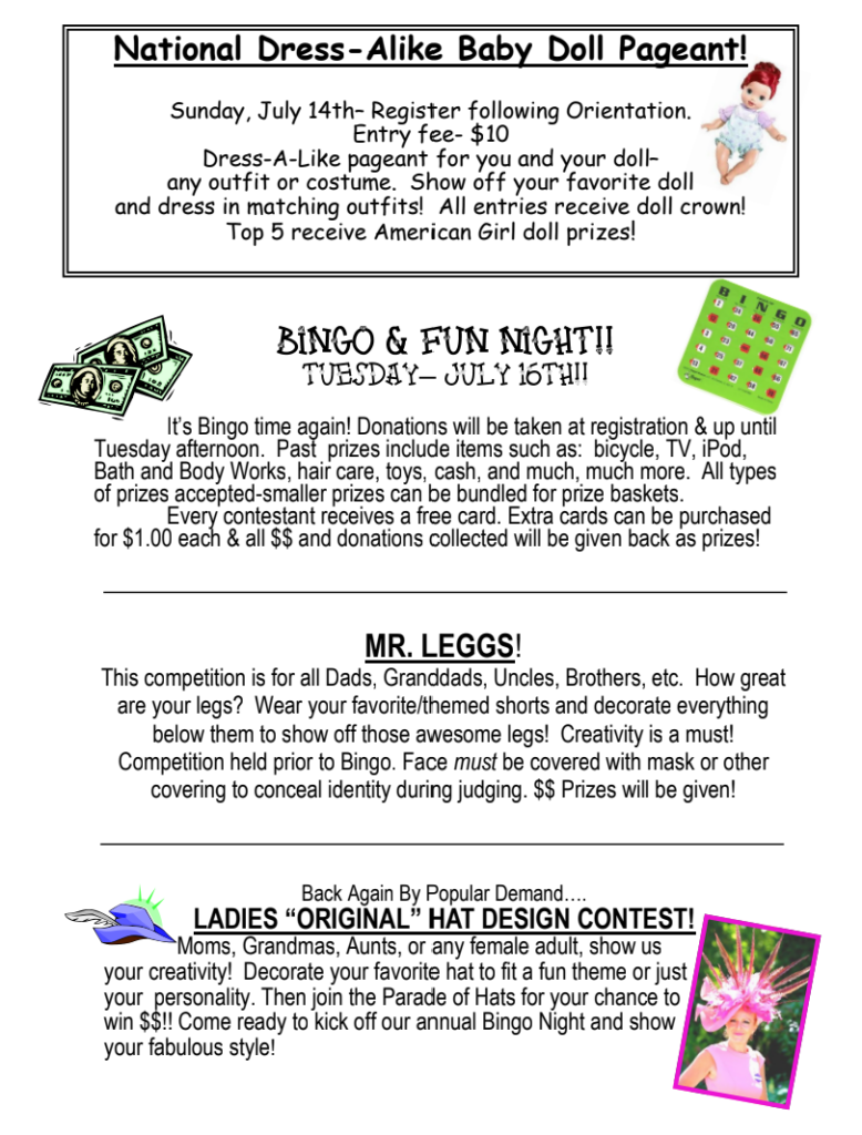 Our Diamond Miss Pageants | National Pageant Important Info